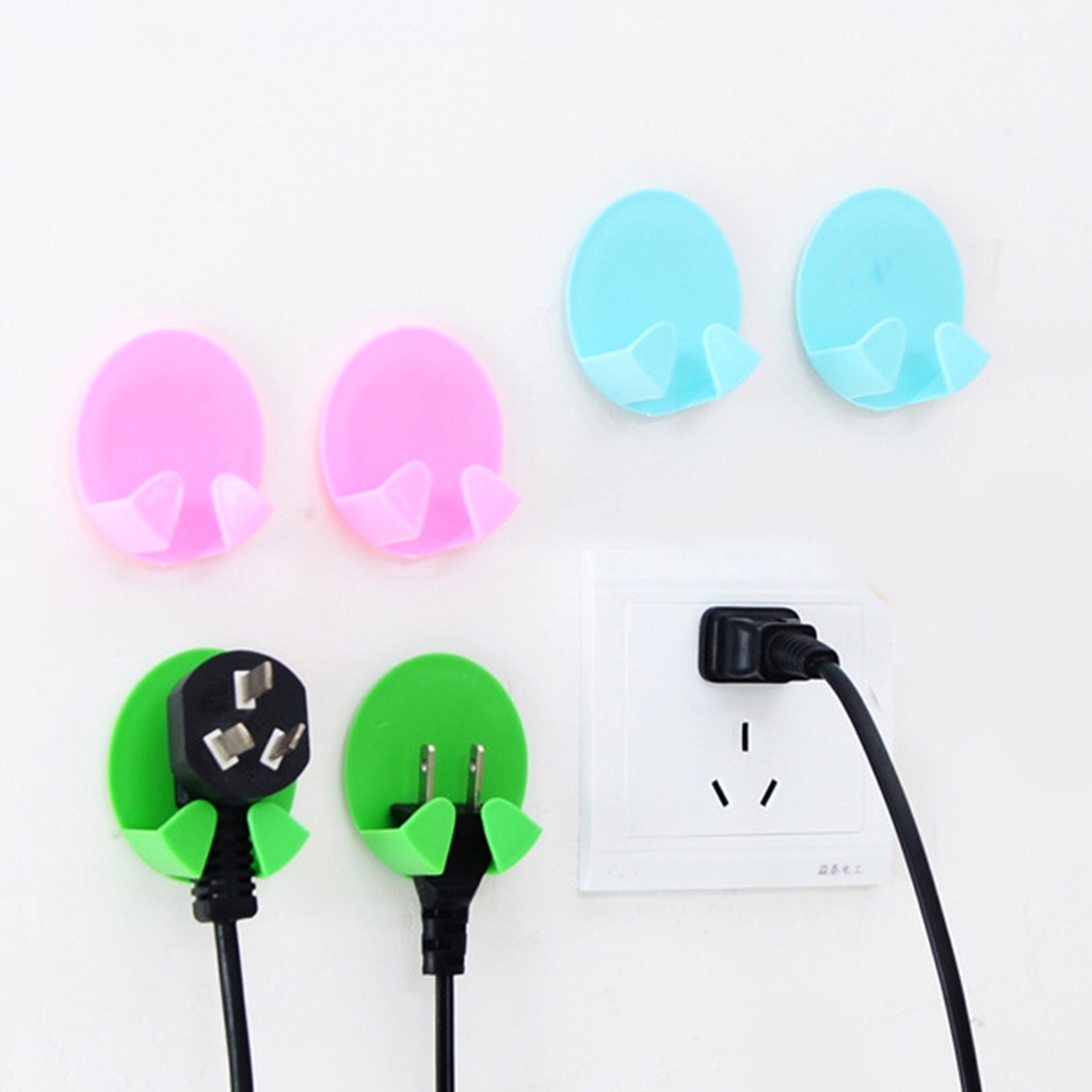 2pcs Power Plug Holder Socket Hanger Jack Wall Hooks Organizer | Shopee ...