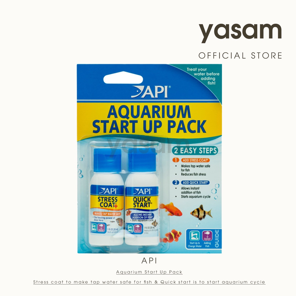 API - Aquarium Start Up Pack (Stress Coat & Quick Start) | Shopee Singapore