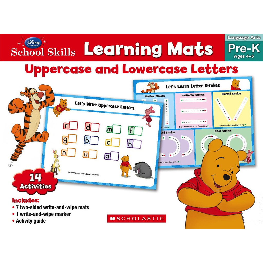 Learning Mats: Uppercase and Lowercase Letters | Scholastic | Shopee ...