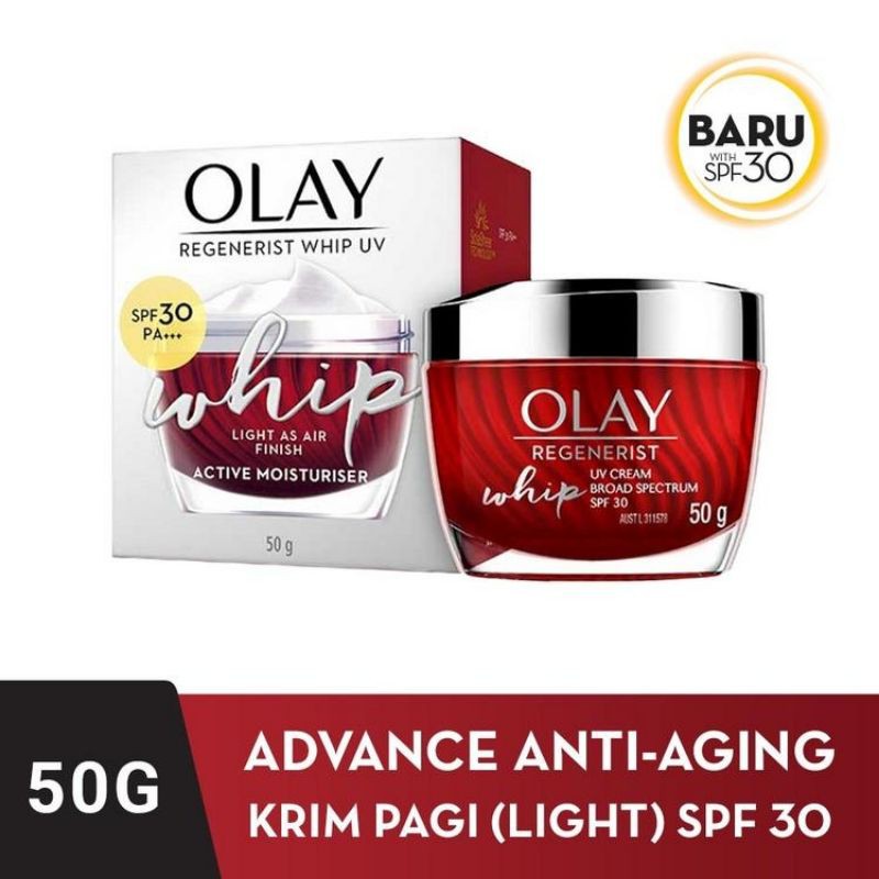 Olay Regenerist Whip Active Moisturizer UV Cream SPF 30 PA+++ 50g/whip active 10gr/whip 50 gr ...