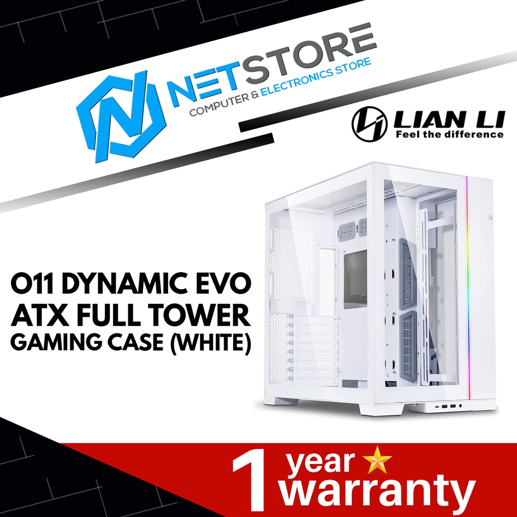 LIAN LI O11 DYNAMIC EVO WHITE ATX FULL TOWER GAMING CASING - PC-O11DEW ...