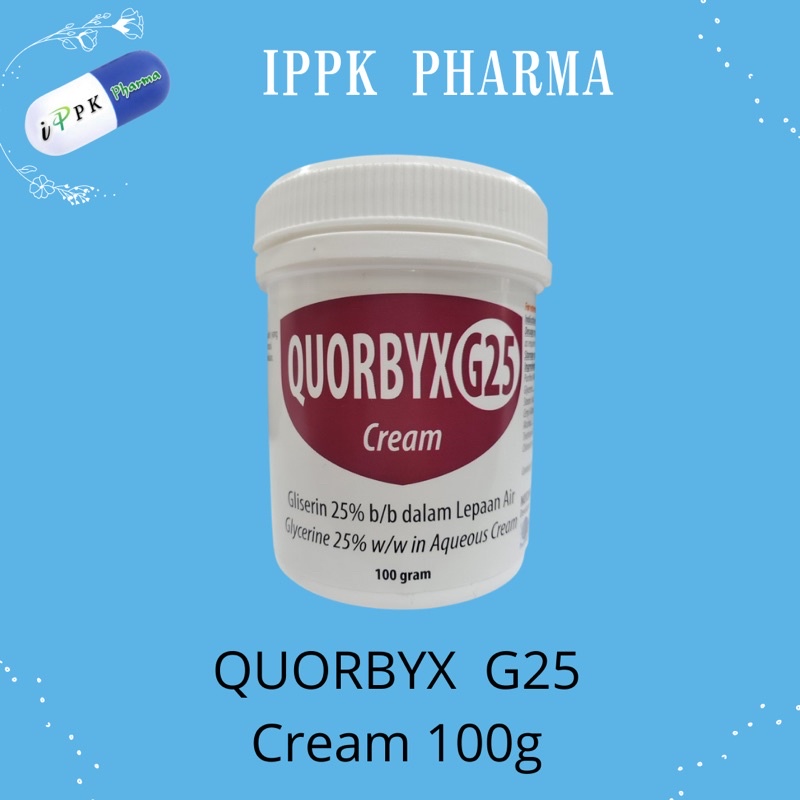 QUORBYX G25 Cream 100g (Glycerine 25% + Aqueous Cream) | Shopee Singapore