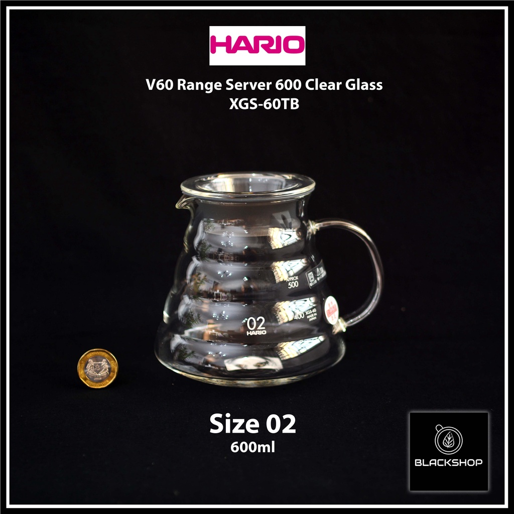 Hario V60 Range Clear Glass Server 600ml | Shopee Singapore