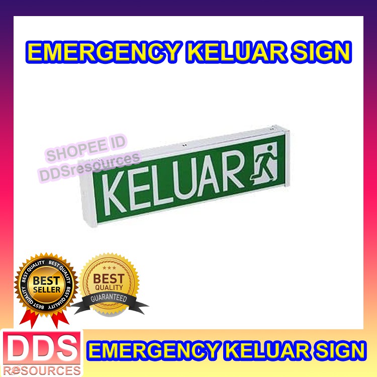 Led Out EMERGENCY SIGN BOMBA Flash-SEL101B / SIGN Outboard | Shopee ...