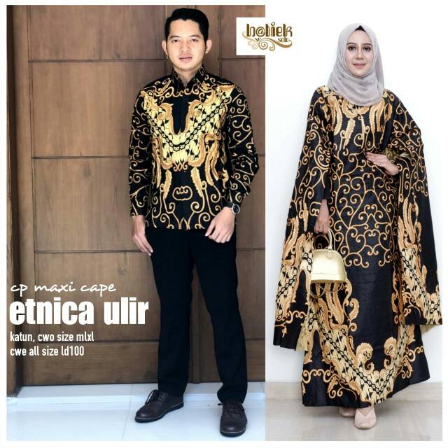 Batik Shirt COUPLE MAXI CAPE Sogana Threaded Sogan BATIK MAXI CAPE ...