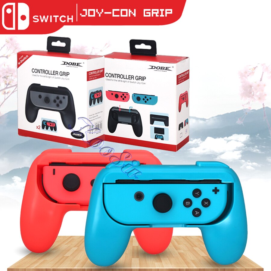 2 pcs Nintendo Switch Joycon Comfortable Grip Handle Holder Controller ...