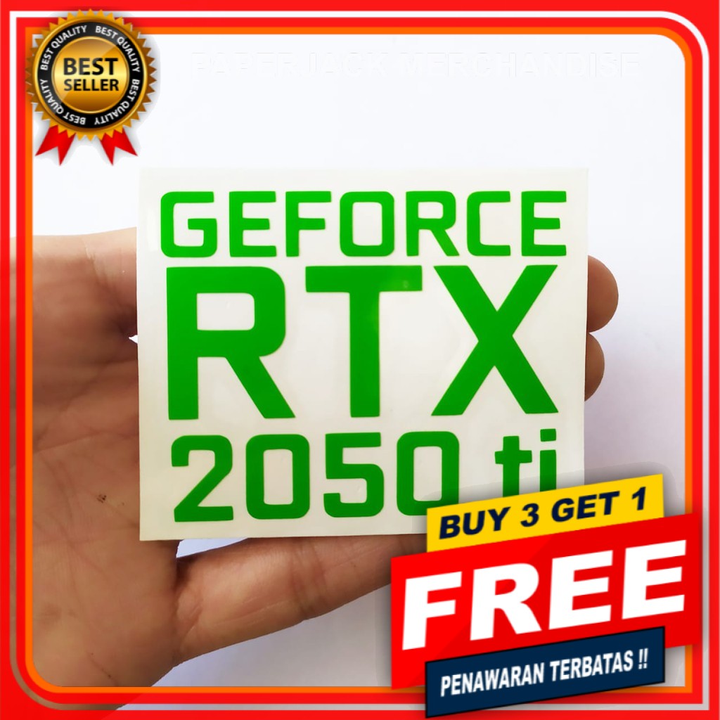 NVIDIA GEFORCE RTX 2050 TI CUTTING STICKER ACCESSORIES CASE PC GAMING ...