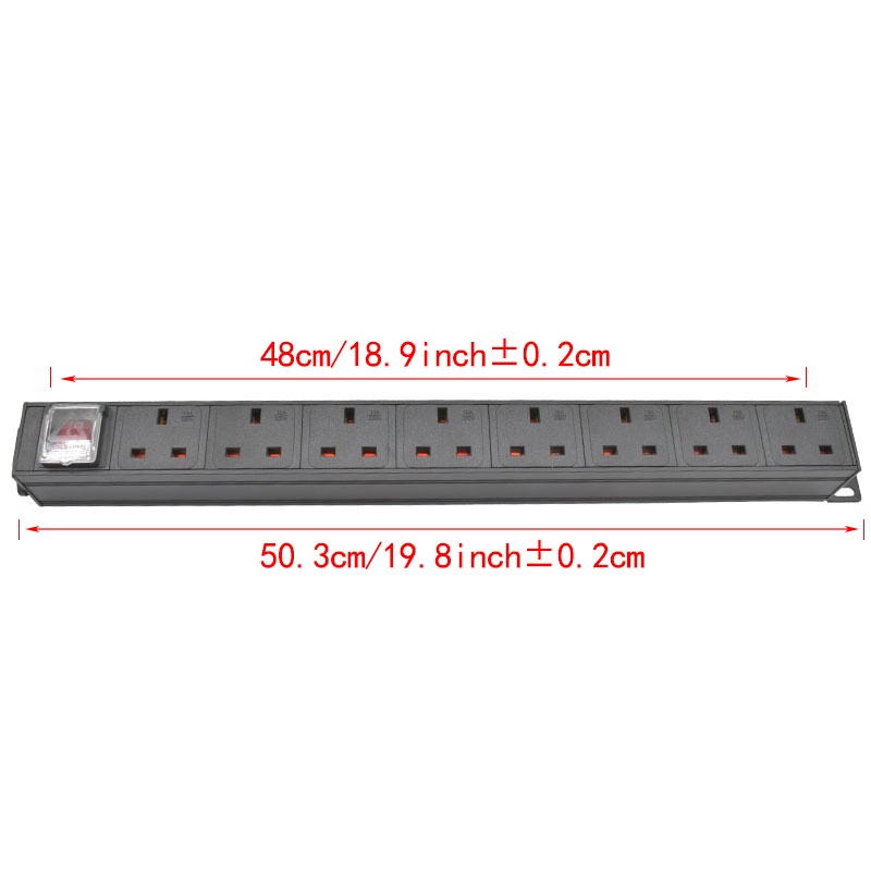 wireless C14 port PDU Power Distribution Unit 2-18 ways UK 3 PIN output Socket aluminum alloy ...