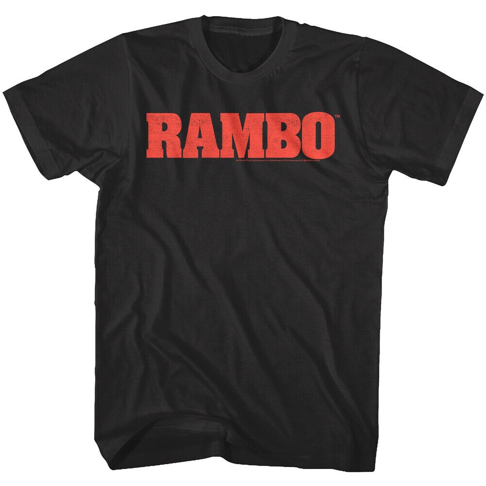 2021 Summer Rambo Movie Logo Men's T-Shirt Sylvester Stallone Soldier ...