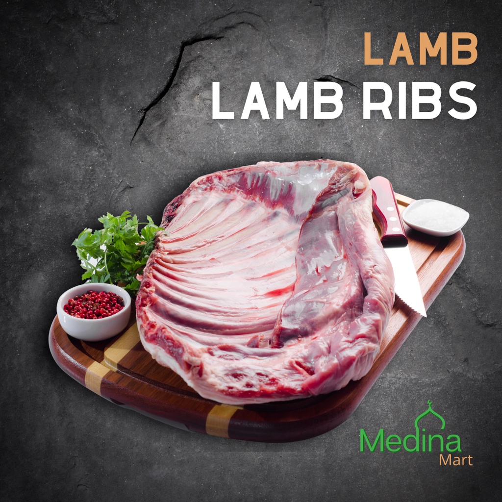 Halal Aus. Mutton Ribs (1Kg) | Shopee Singapore