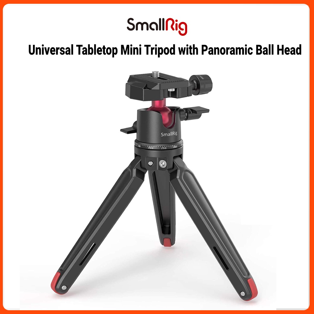 SmallRig Mini Tripod for Camera with Arca-Type Compatible QR Plate, 360 ...