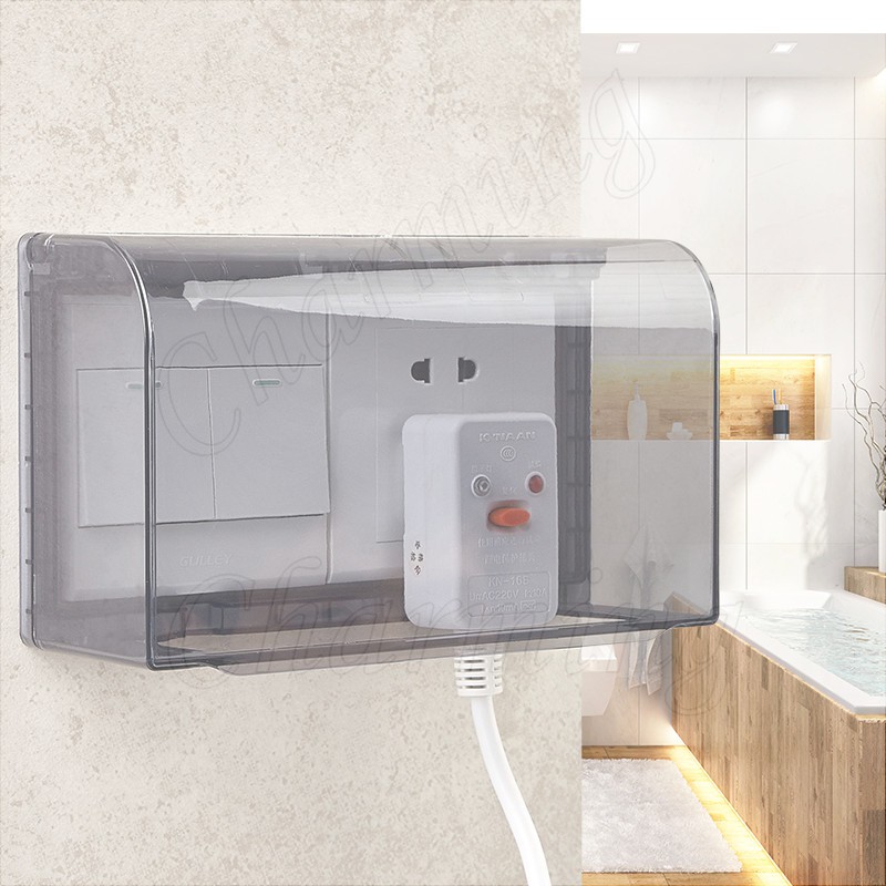 Flush-type Double position Thicken WALL Splash Water & dust Outlet Box ...