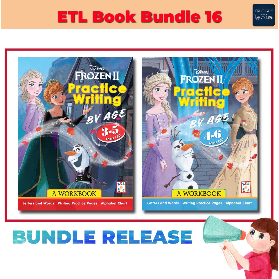 Disney Frozen 2 - Practice Writing by Age Workbook Bundle | Shopee ...