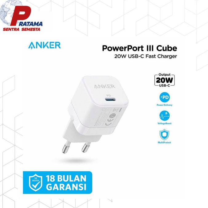 New!! Anker 20W USB-C Adapter Power Port III Nano USB-C Adapter For ...
