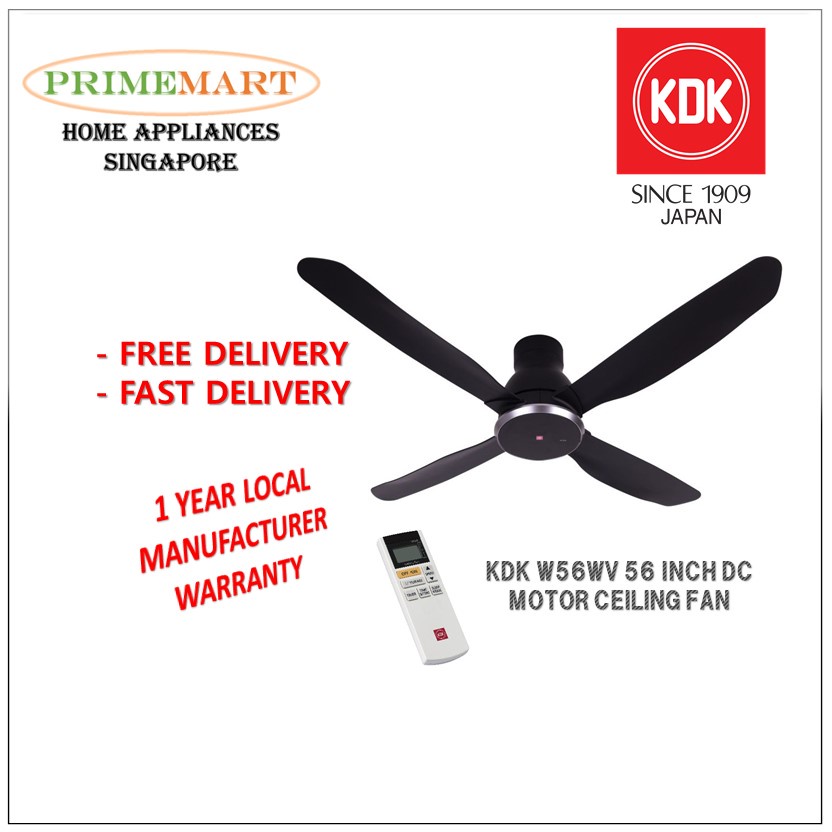KDK 56 inch DC Motor Ceiling Fan W56WV *1 YEAR LOCAL WARRANTY | Shopee ...
