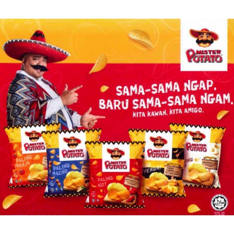 Mamee Mister Potato chips 50g | Shopee Singapore