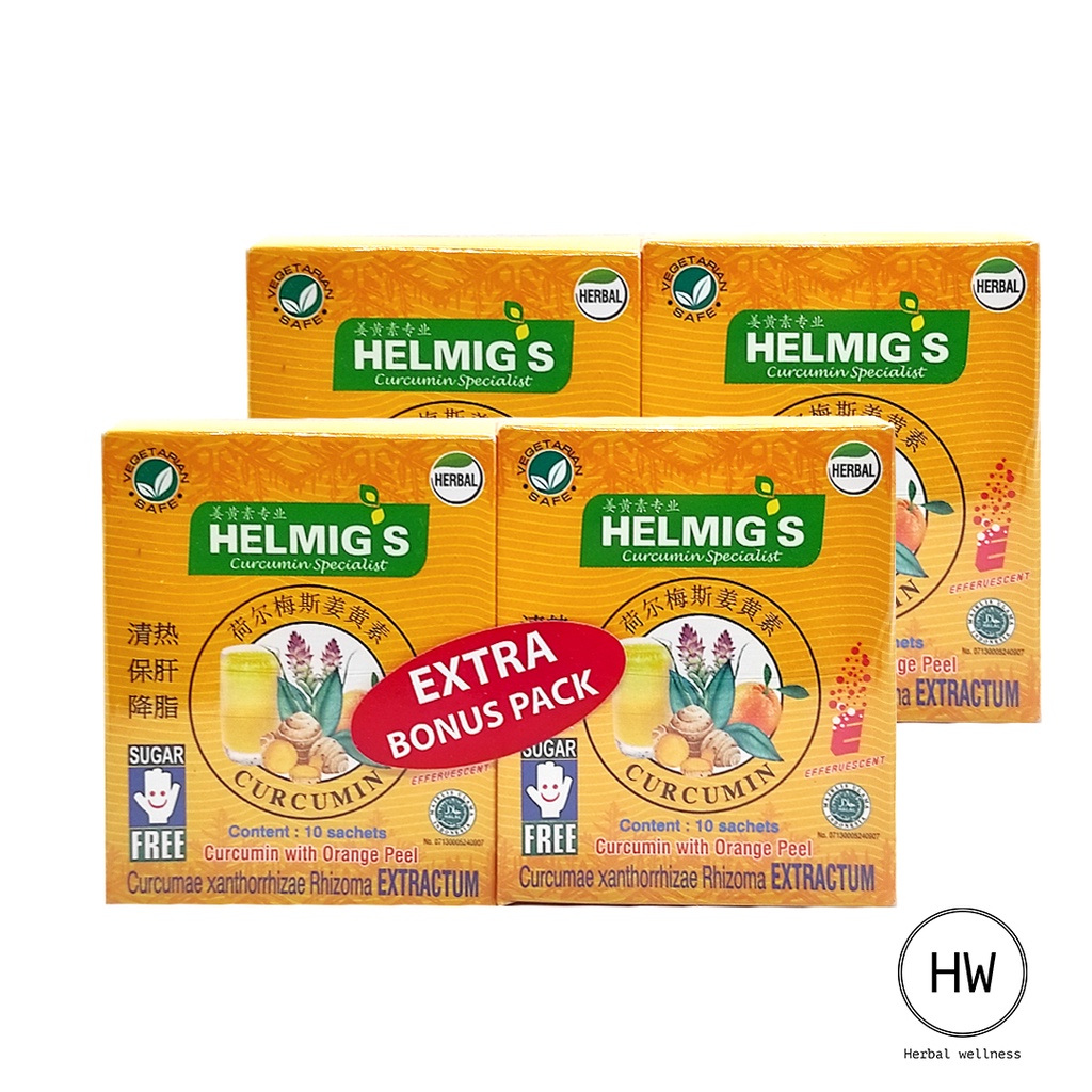 Helmig’s Curcumin with Orange Peel 10 Sachets x Free 5g Noni Extra ...