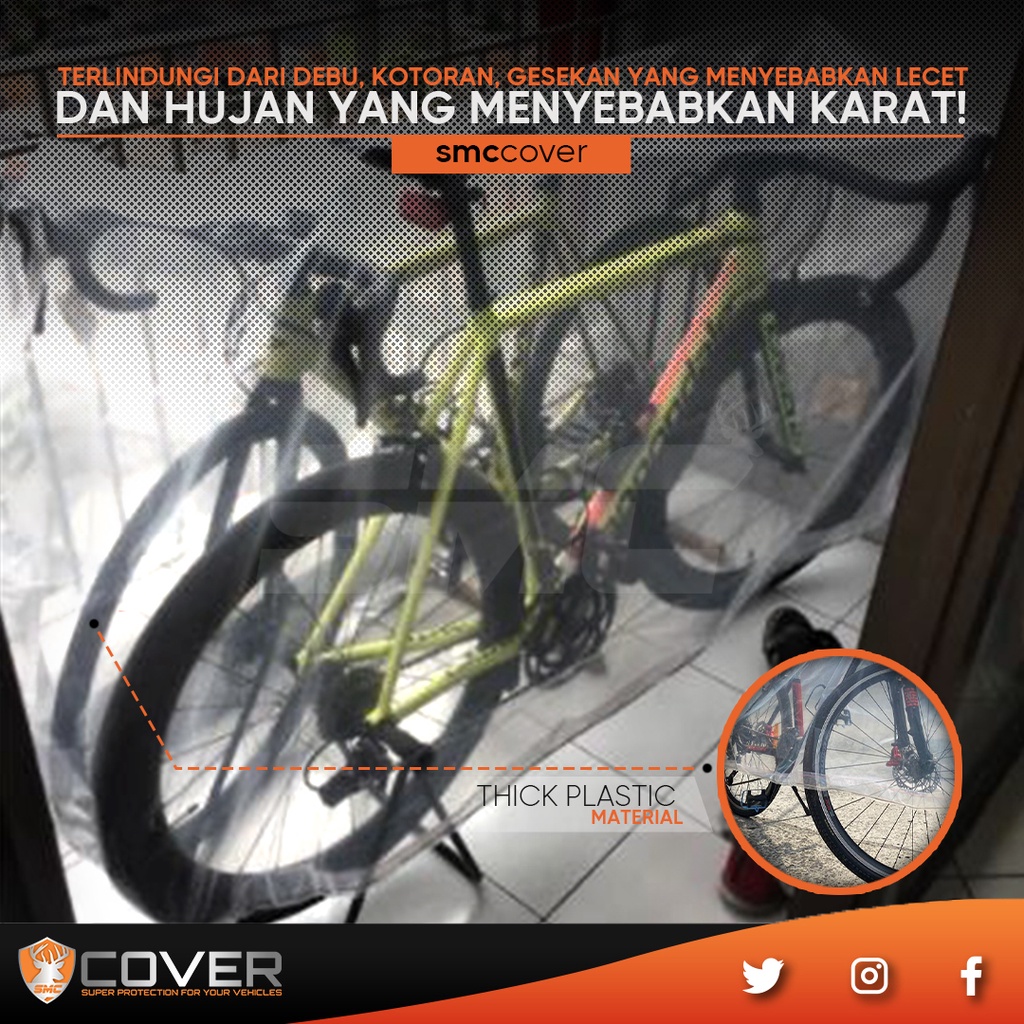 Transparent Plastic Bicycle Cover / Cover | Shopee Singapore