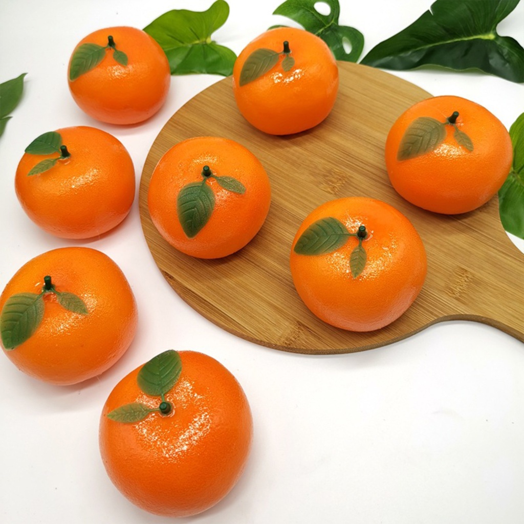 Orange Fake Fruit Home Kitchen Cabinet Decoration Simulation Decorate ...