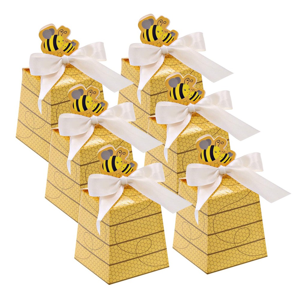 Party Candy Boxes Bumble Bee Treat Boxes for Bumble Bee Gender Reveal ...
