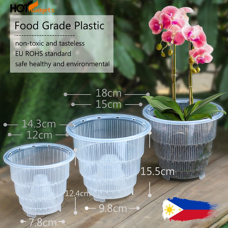 Mesh Plastic Orchid Pot Succulent Pot Hanging Pot With Breathable Holes ...