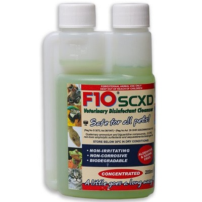 F10 SCXD Veterinary Disinfectant Cleaner 200ML | Shopee Singapore