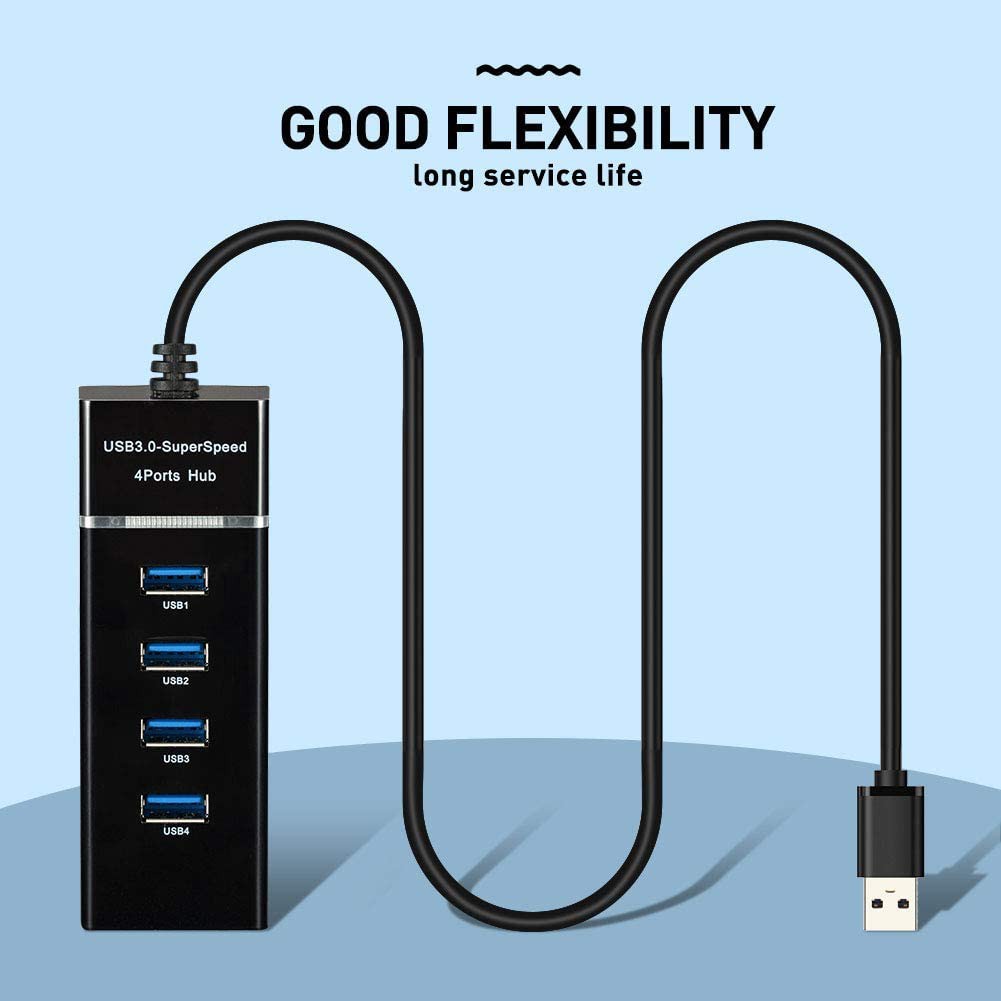 【Ready Stock】 Cable 150cm 120cm USB 3.0 Hub HOT Sale 4 Port High-Speed ...