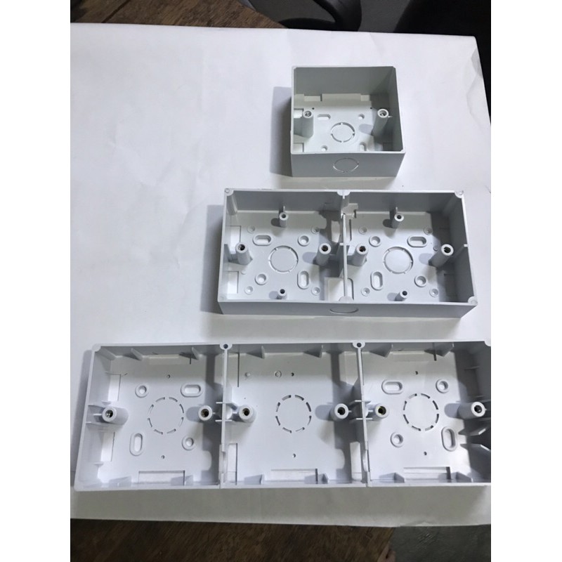 ( PVC Box Surface Nut Box/ Electrical Box/ Base 3x3 / 3x7 / 3x10 ...