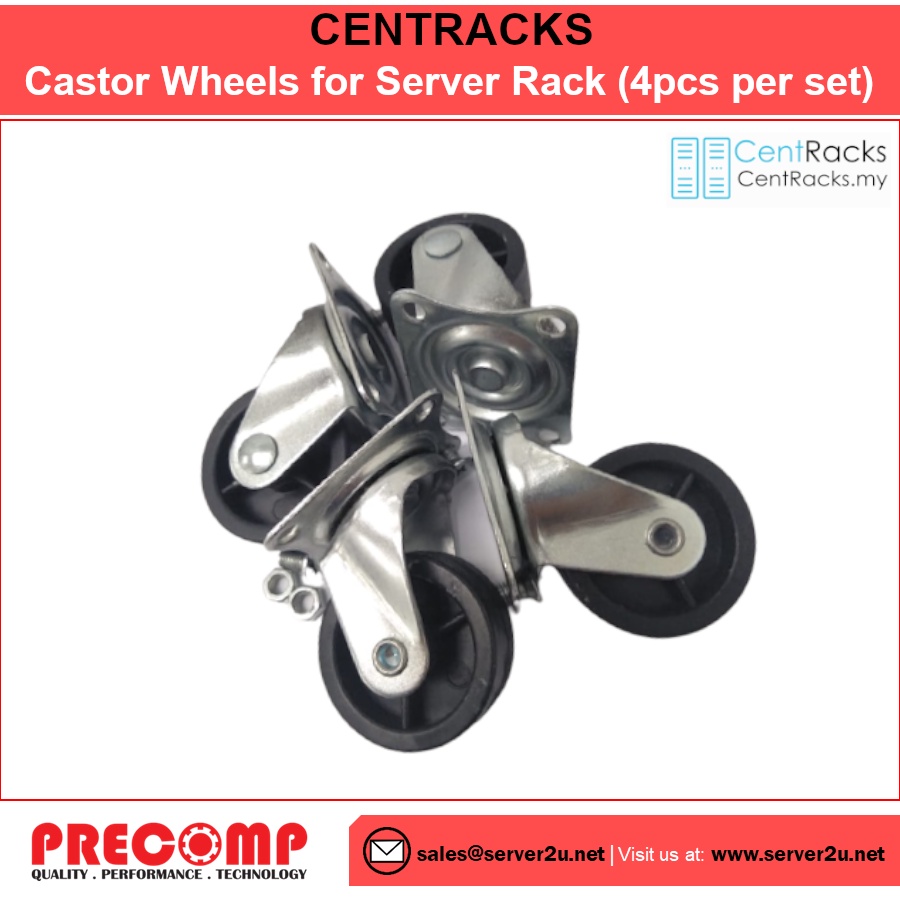 Centracks Castor Wheels for Server Rack (4pcs per set) | Shopee Singapore