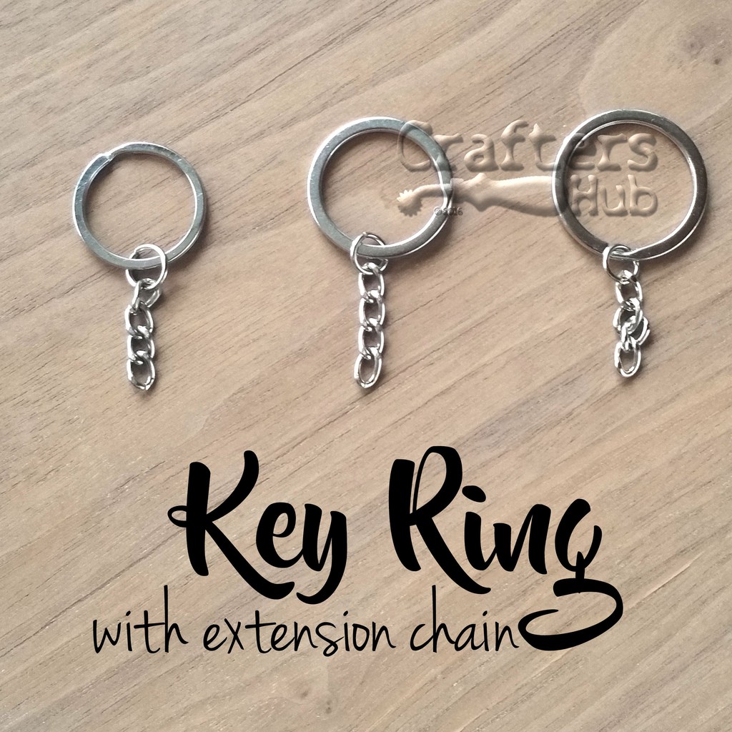 Key Ring / Keychain / Key Ring With Extension Chain / DIY Keychains for ...