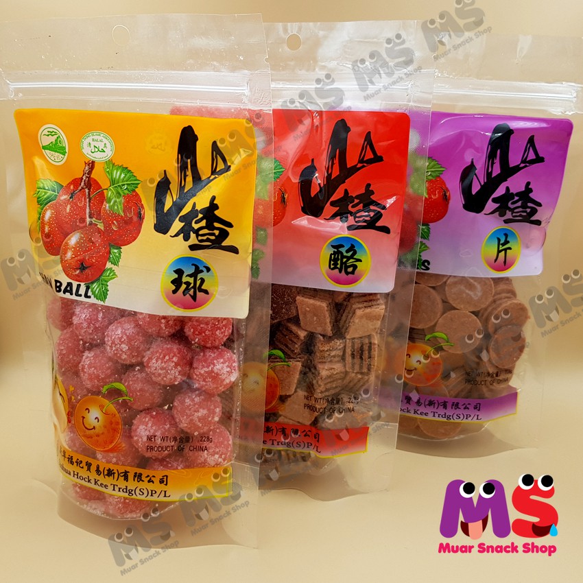 Sinhua Hock Kee Haw Ball / Haw Flakes / Haw Jelly (228g) | Shopee Singapore