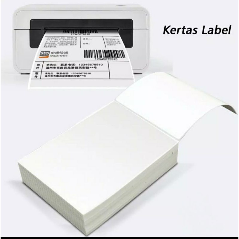 Thermal Sticker Label 100x150 PAPER contains 500 Sheets Receipt Printer ...