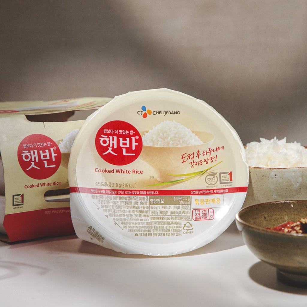 [CJ] Hetbahn Cooked White Rice 210gx6 CJ 햇반 실속형 210gx6 | Shopee Singapore