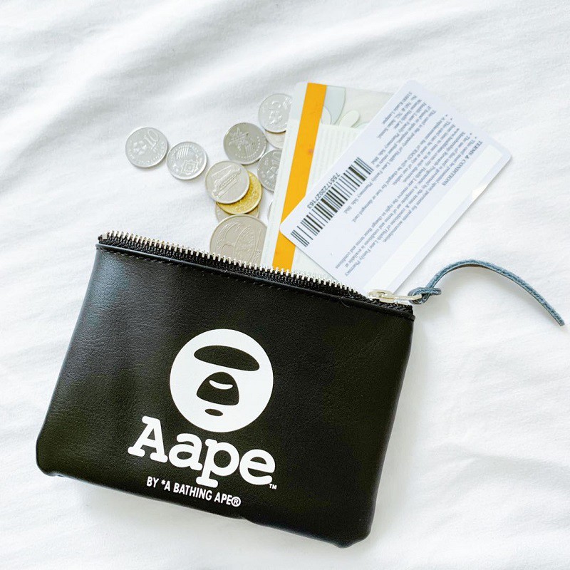 Dompet Syiling, Tunai dan Kad Kulit Hitam Berzip A Bathing / Black ...