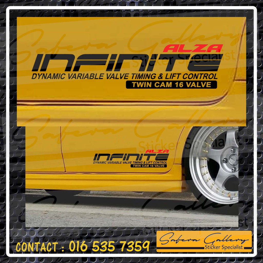 Alza infinite door stickers (pair - left & right) | Shopee Singapore