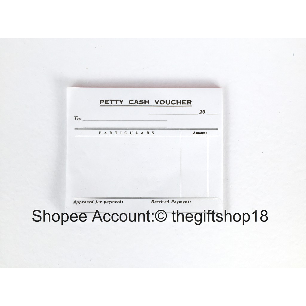 Petty Cash Voucher 50's | Shopee Singapore
