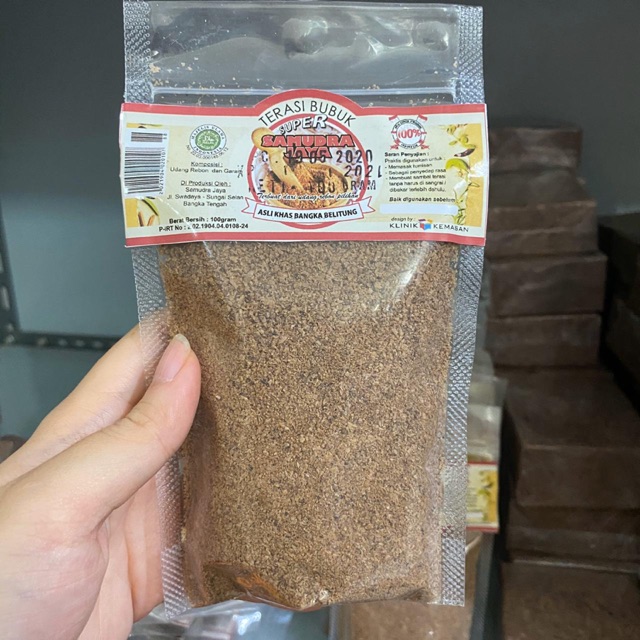 Original Shrimp Paste / Belacan Powder Bangka Super Cap Samudra Jaya ...