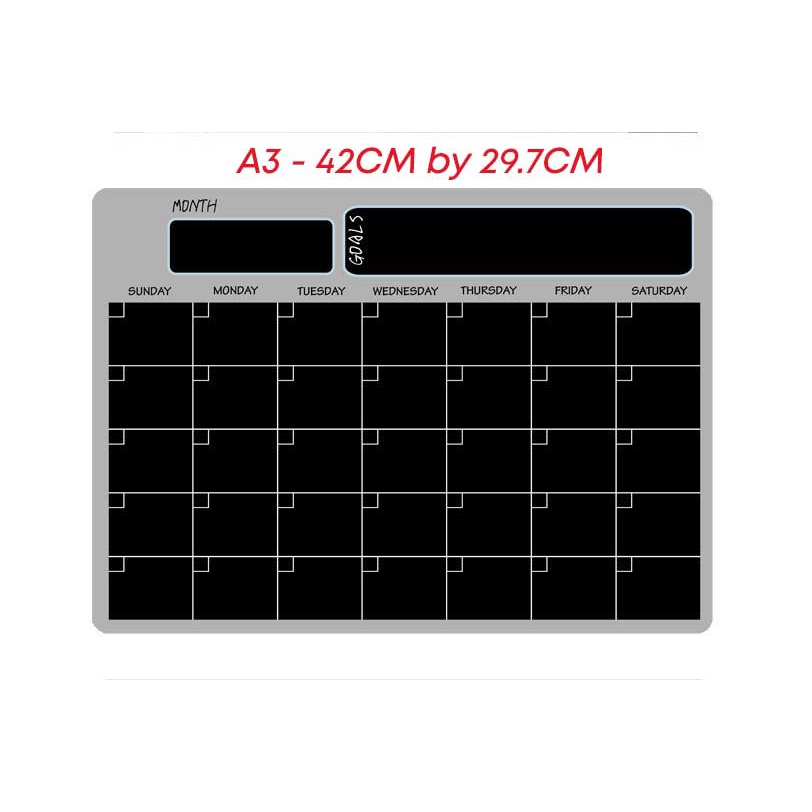 Fridge Calendar Program A3 Magnetic Schedules Message Board Whiteboard ...