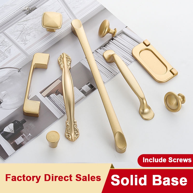 Golden Handle Wardrobe Door Handle Drawer Cupboard Shoe Cabinet Light ...