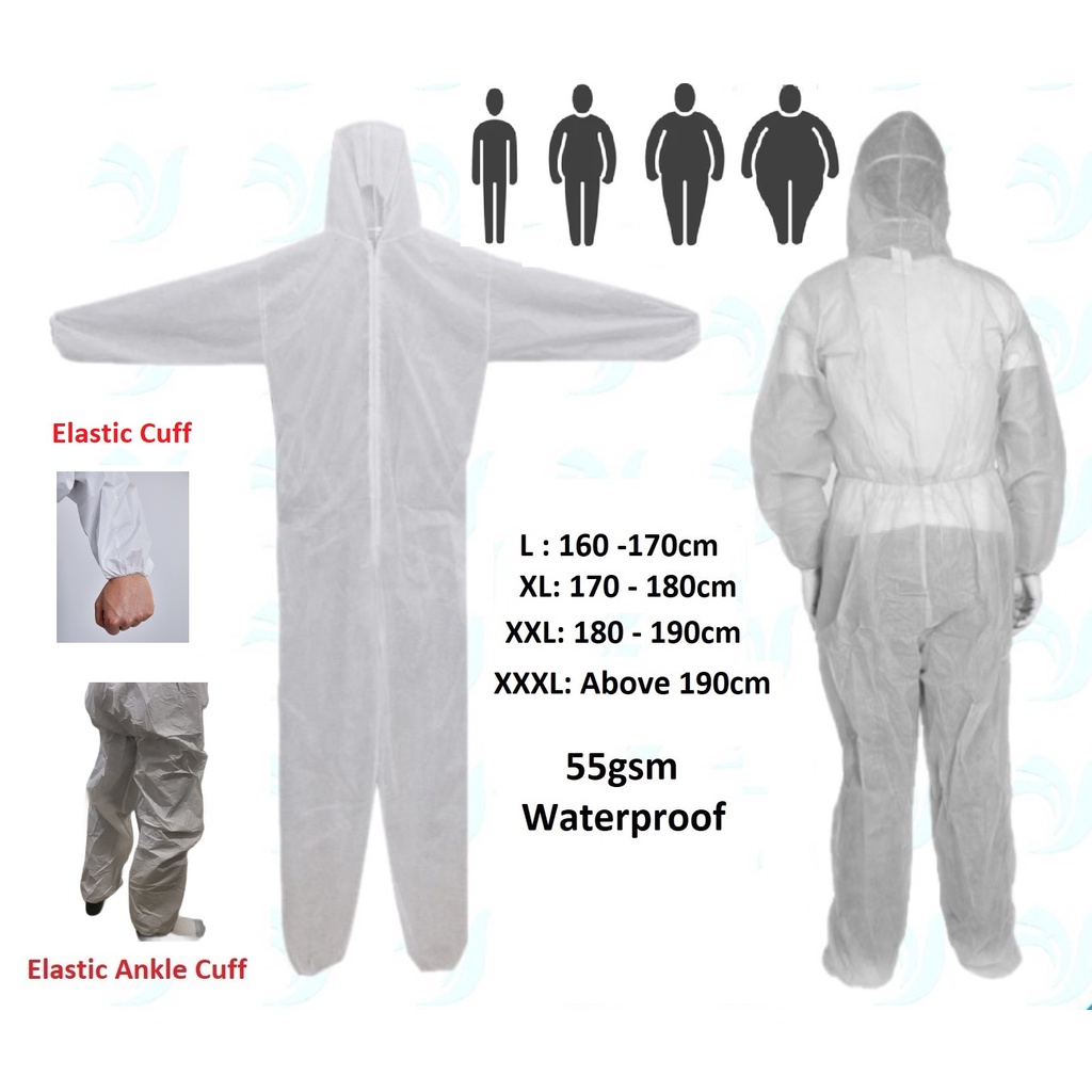 [SOLD IN PIECES] [SG Ready Stock]- PPE Protective Isolation Suit ...