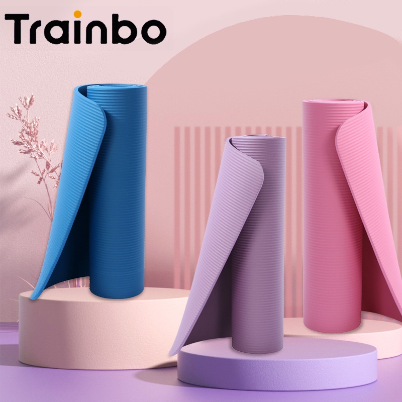 Trainbo Yoga Mat Anti-skid Sports Fitness Mat Thick EVA Comfort Foam ...