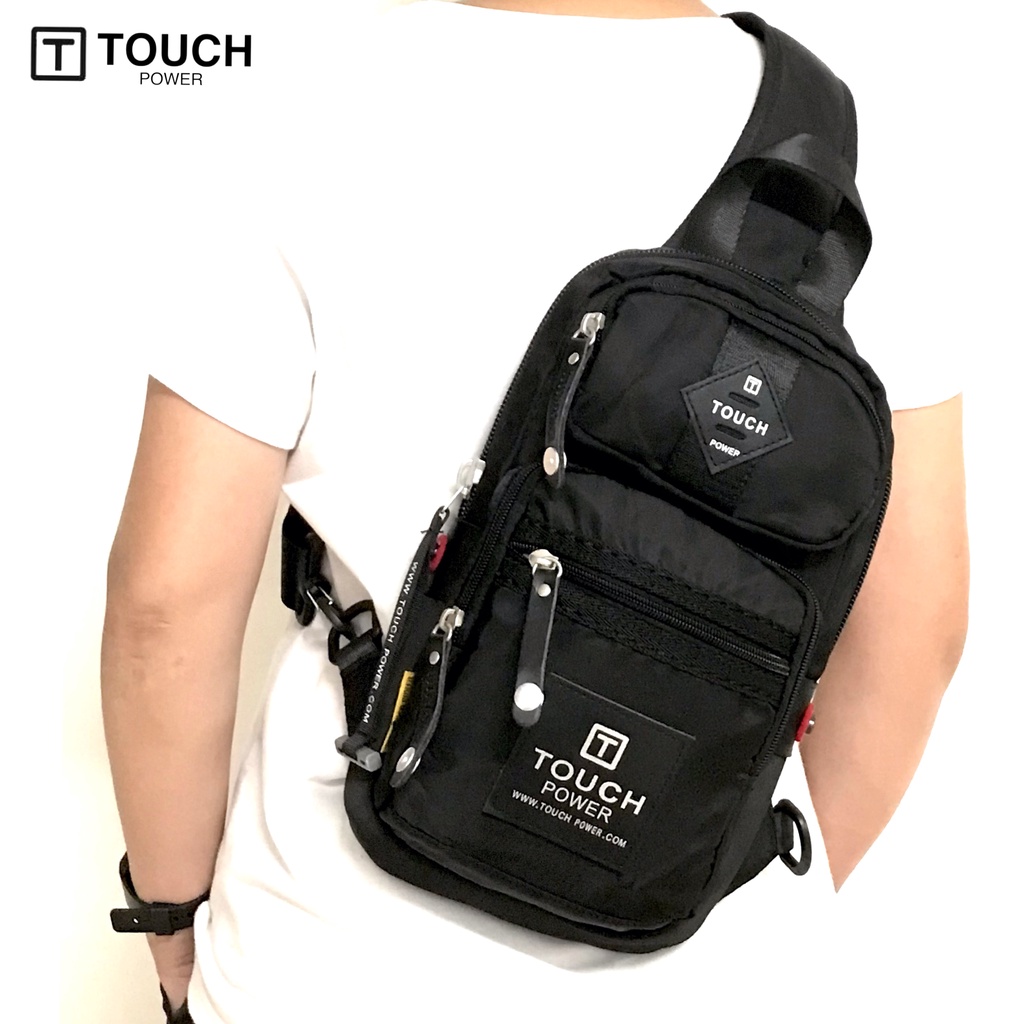 Touch Power & Tough Warrior Fashion Men Chest Bag Soft & Smooth Nylon ...