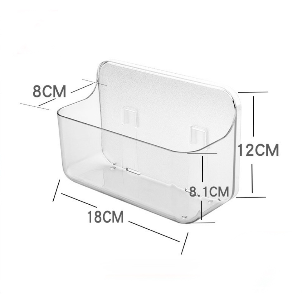 SANDRA Clear Wall Holder / Bathroom Storage [Dear J] | Shopee Singapore
