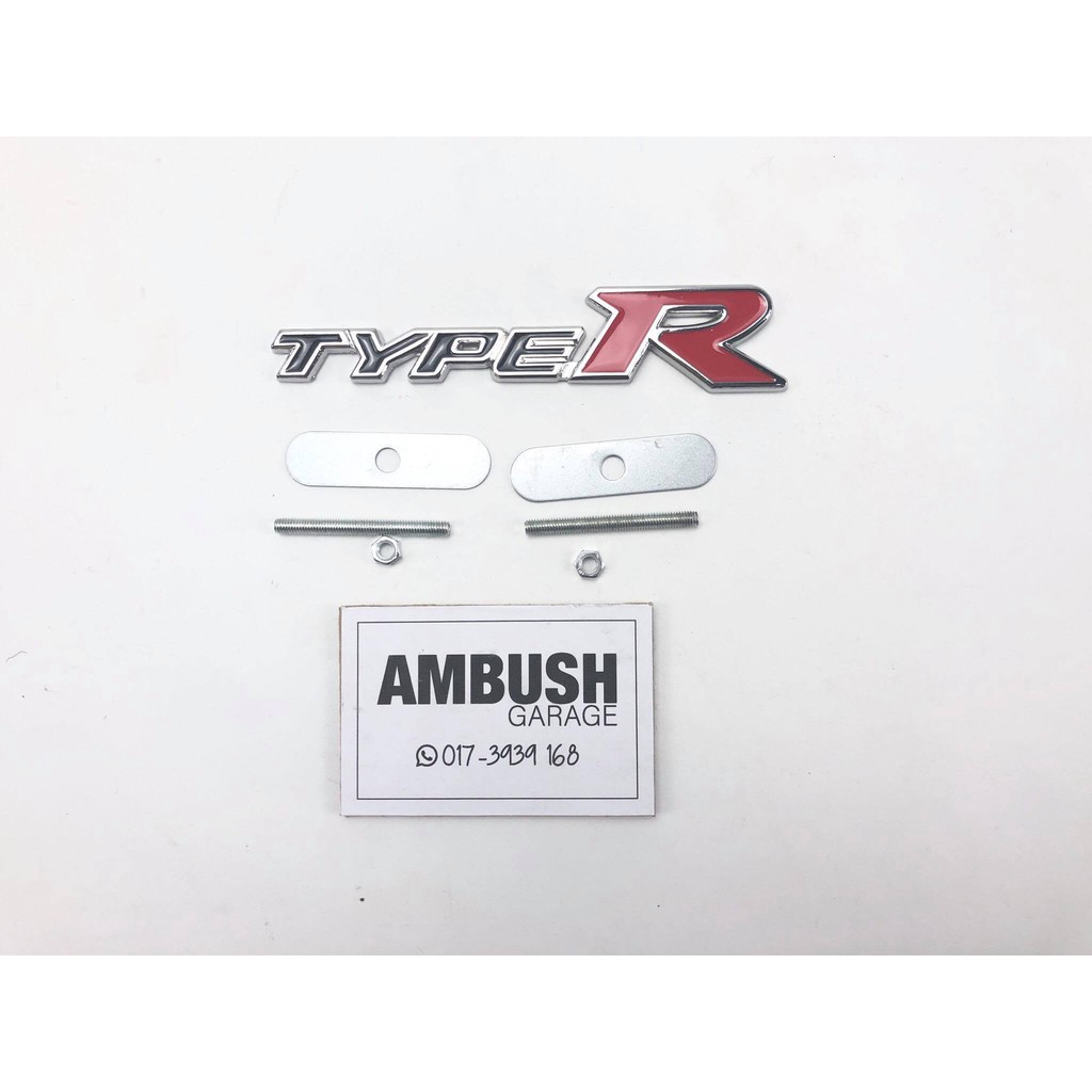 TYPE R Grille Emblem Logo Grill Emblem Logo Honda TypeR VTEC Civic FD2R ...