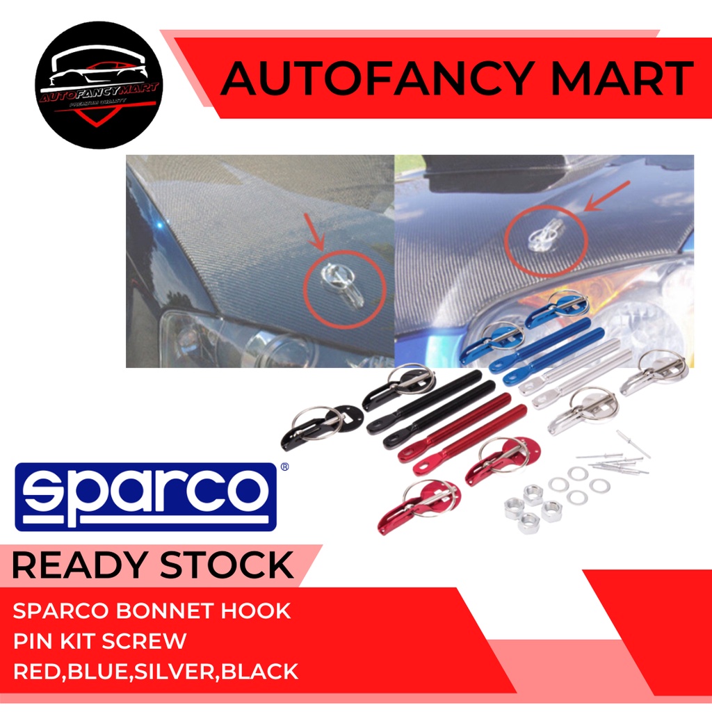 CAR UNIVERSAL SPARCO BUMPER BONNET HOOK PIN KIT SCREW | Shopee Singapore