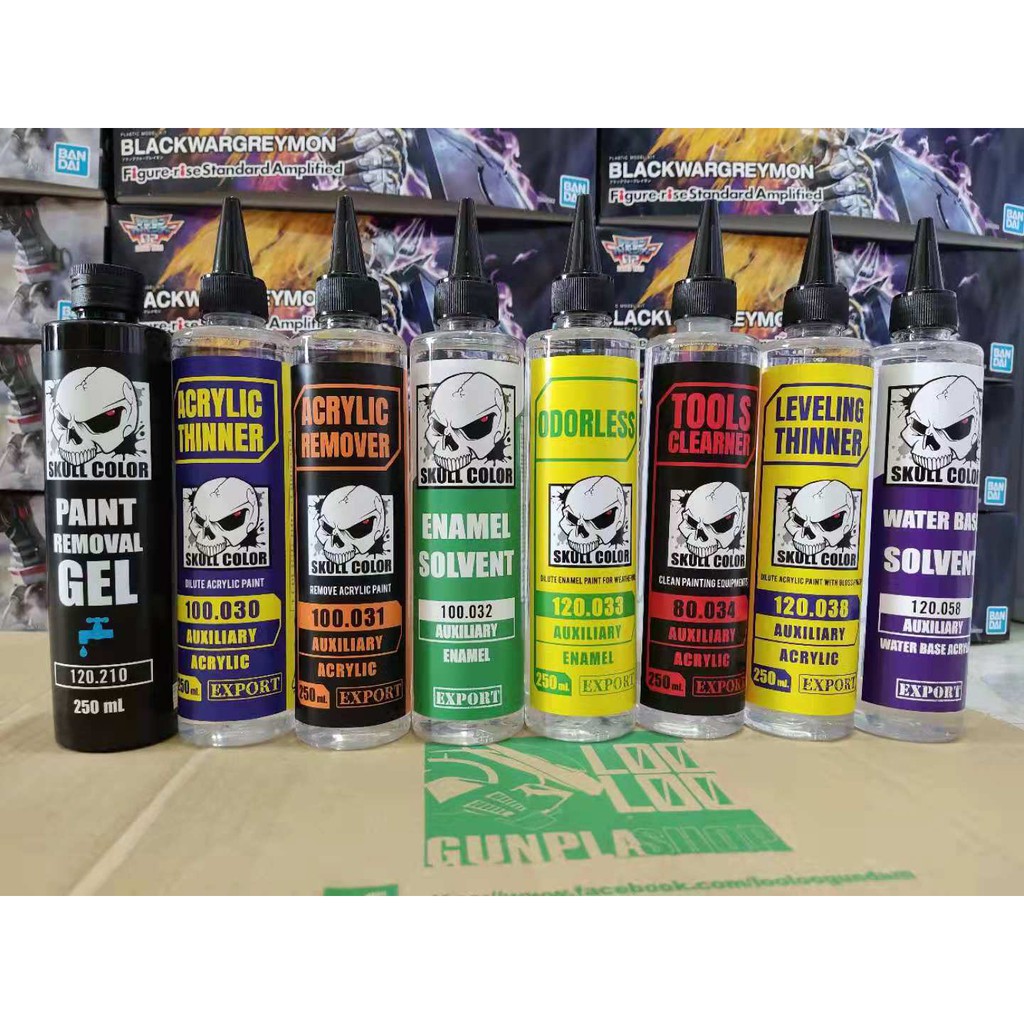 Skull Color Solvent Thinner Series 030-034 Gundam Acrylic Solvent ...