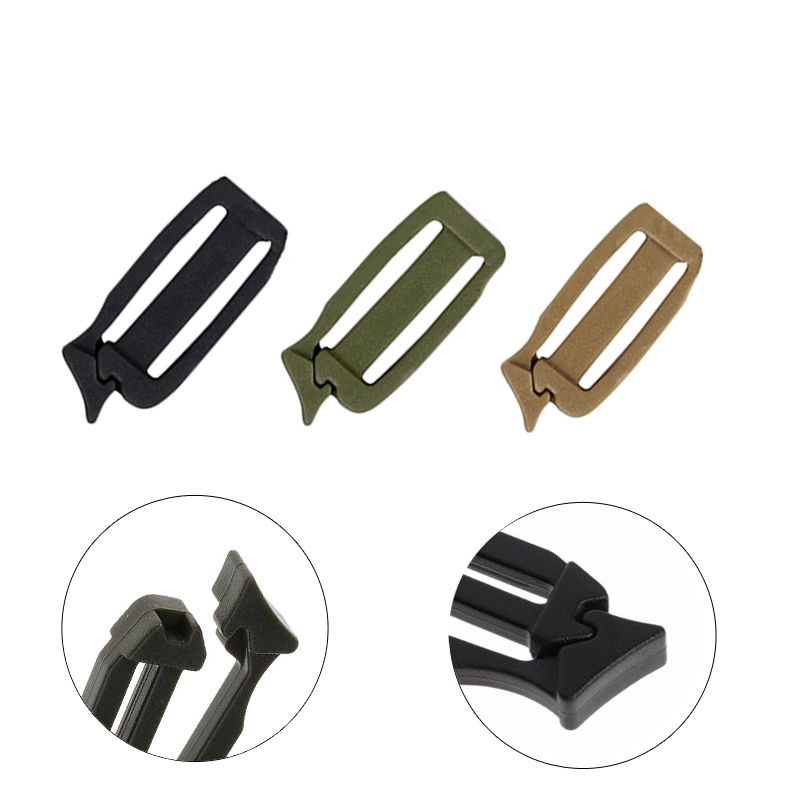 6X 25mm Webbing bag link Buckle Outdoor Tactical Hike Military Connect ...