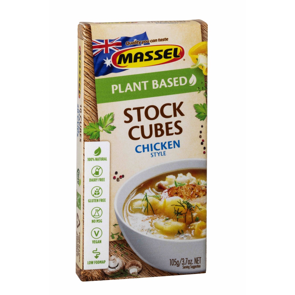 Massel All Natural Chicken Style Broth Cubes 105g (10 cubes) Vegan No ...