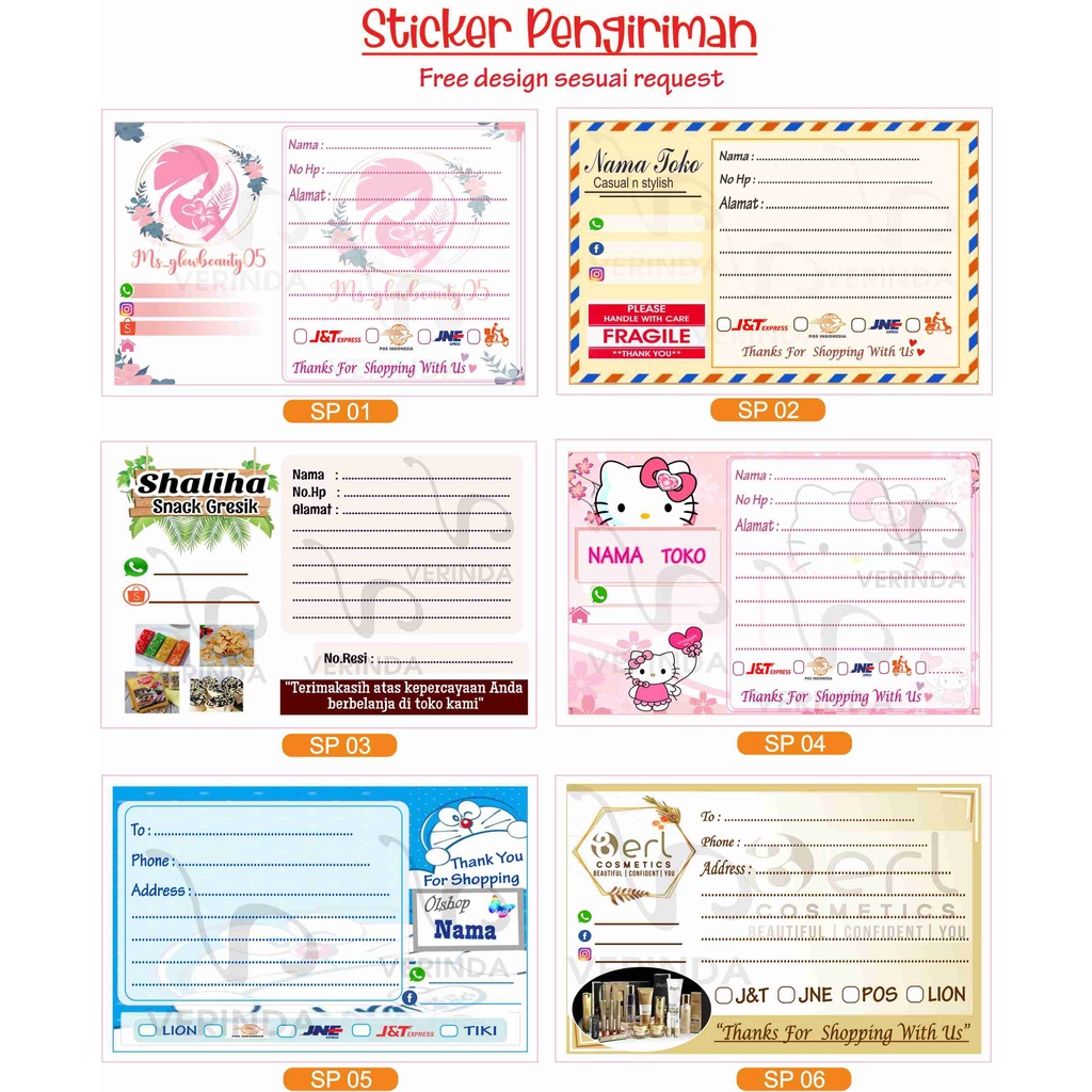 Custom shipping stickers / packing labels / shipping labels (design by ...