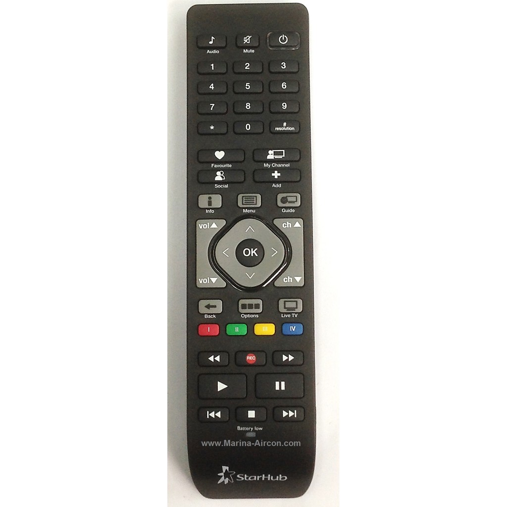 (Local Shop) Genuine 100% New Original Starhub TV Remote Control (Black ...